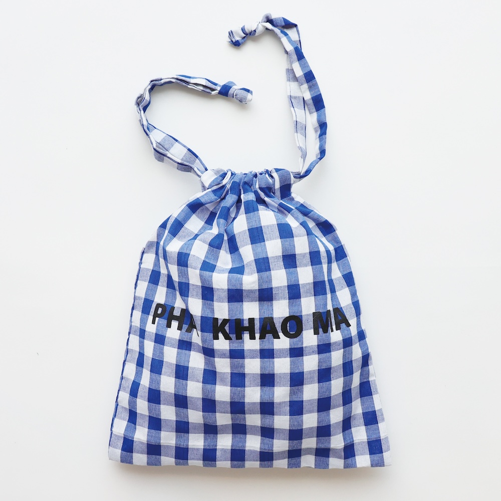 PHA KHAO MA Drawstring bag Blue | 8000000works | エイトミリオンワークス | 雑貨 | 卸売 企画 輸入